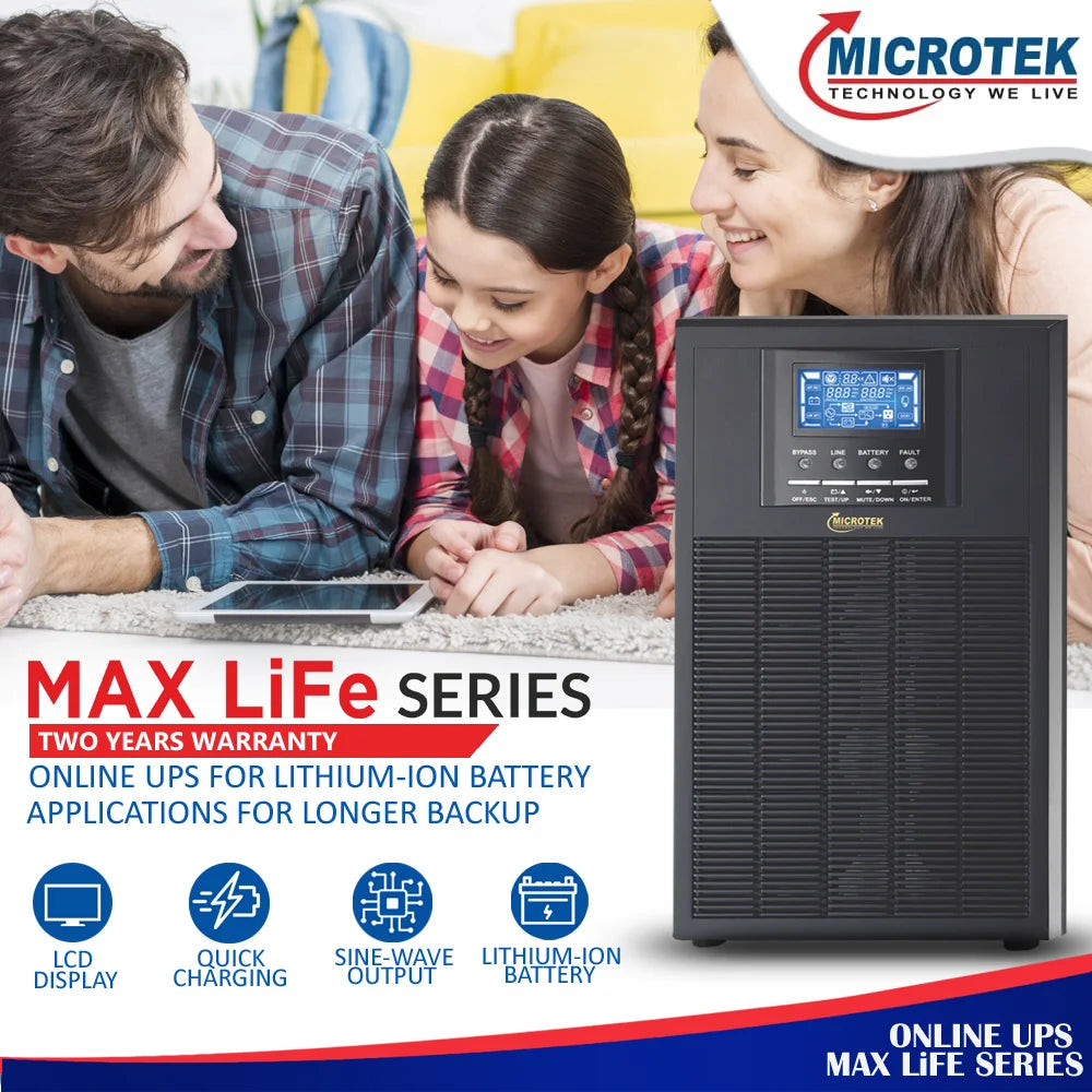 Microtek online ups 5 kva 48v max life best dealer price delhi