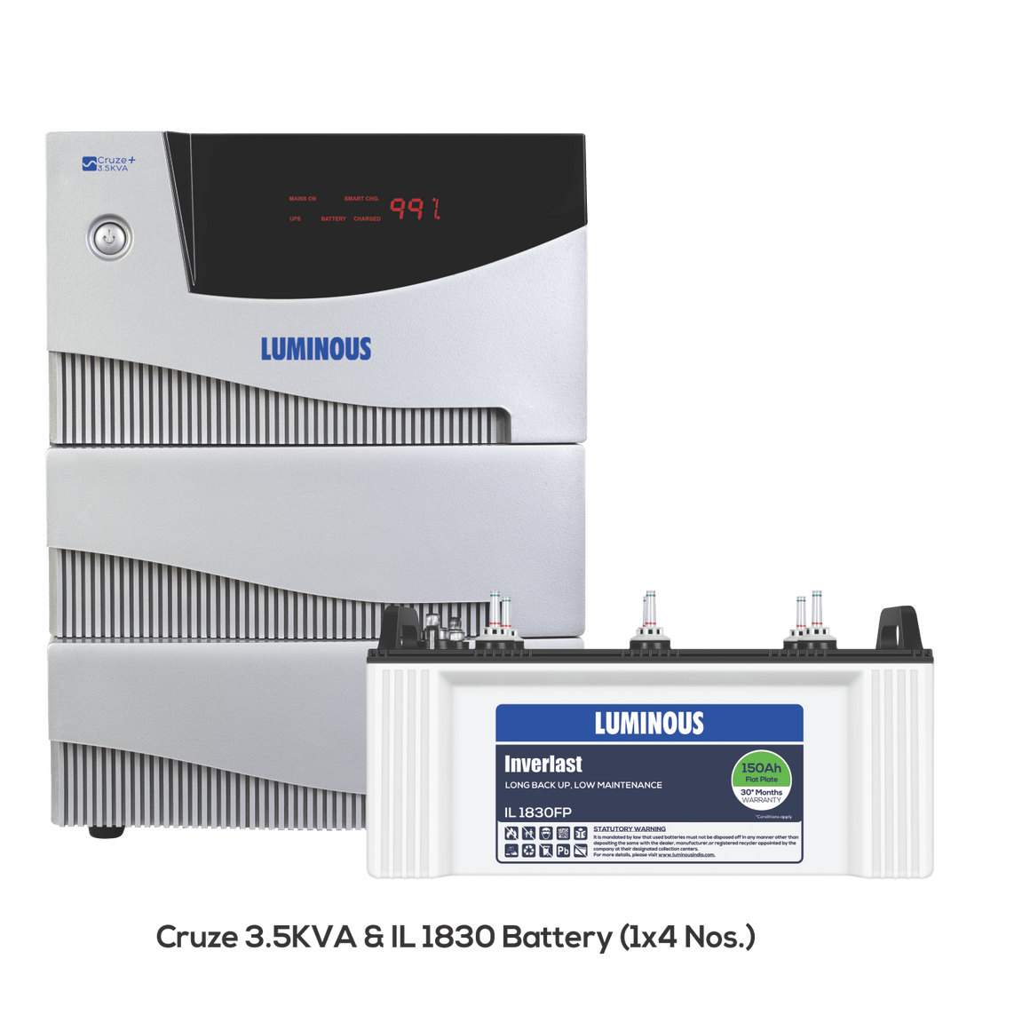 Luminous Inverter battery combo Cruze 5000 + Battery 150 Ah